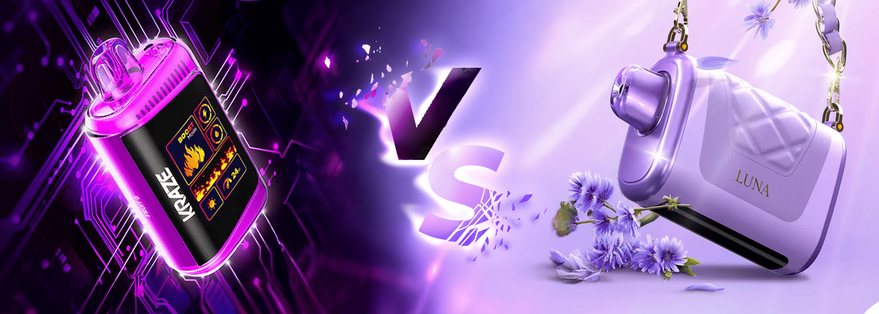 Kraze 一次性电子烟系列：Kraze 20K 与 Kraze Luna 42K 对比 – Flash Vape